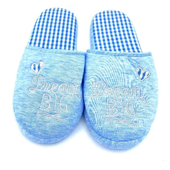 Shoes | Nwotdream Big Slippers Skyblue Size 6 Easy On Off Casual ...